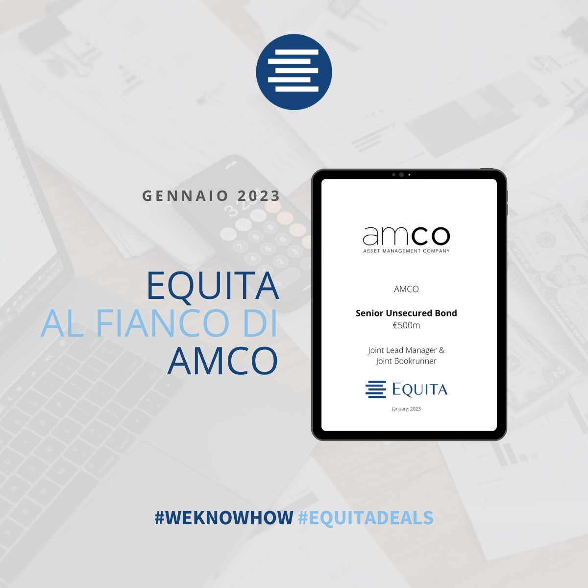 EQUITA al fianco di AMCO - EQUITA