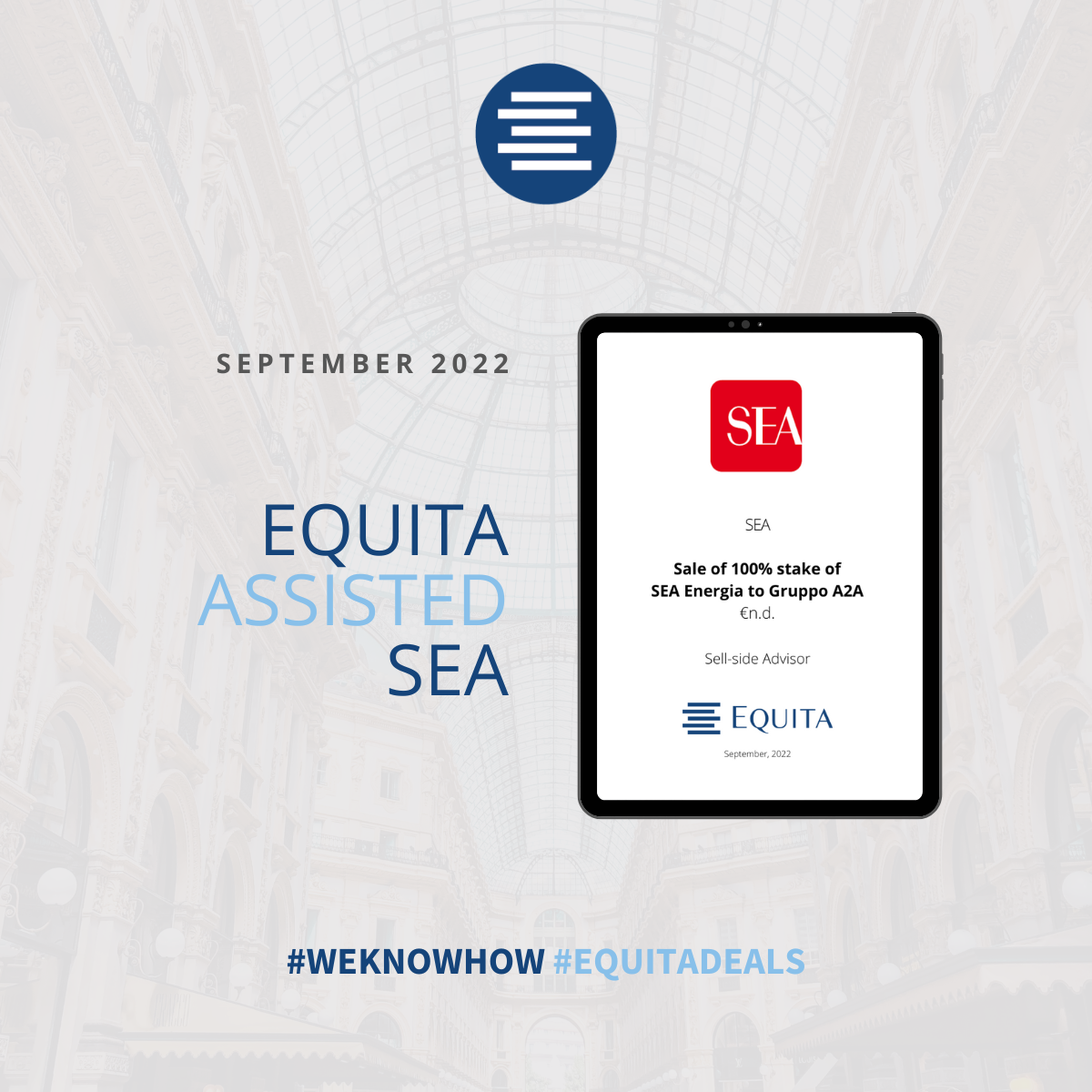 EQUITA assisted SEA - EQUITA