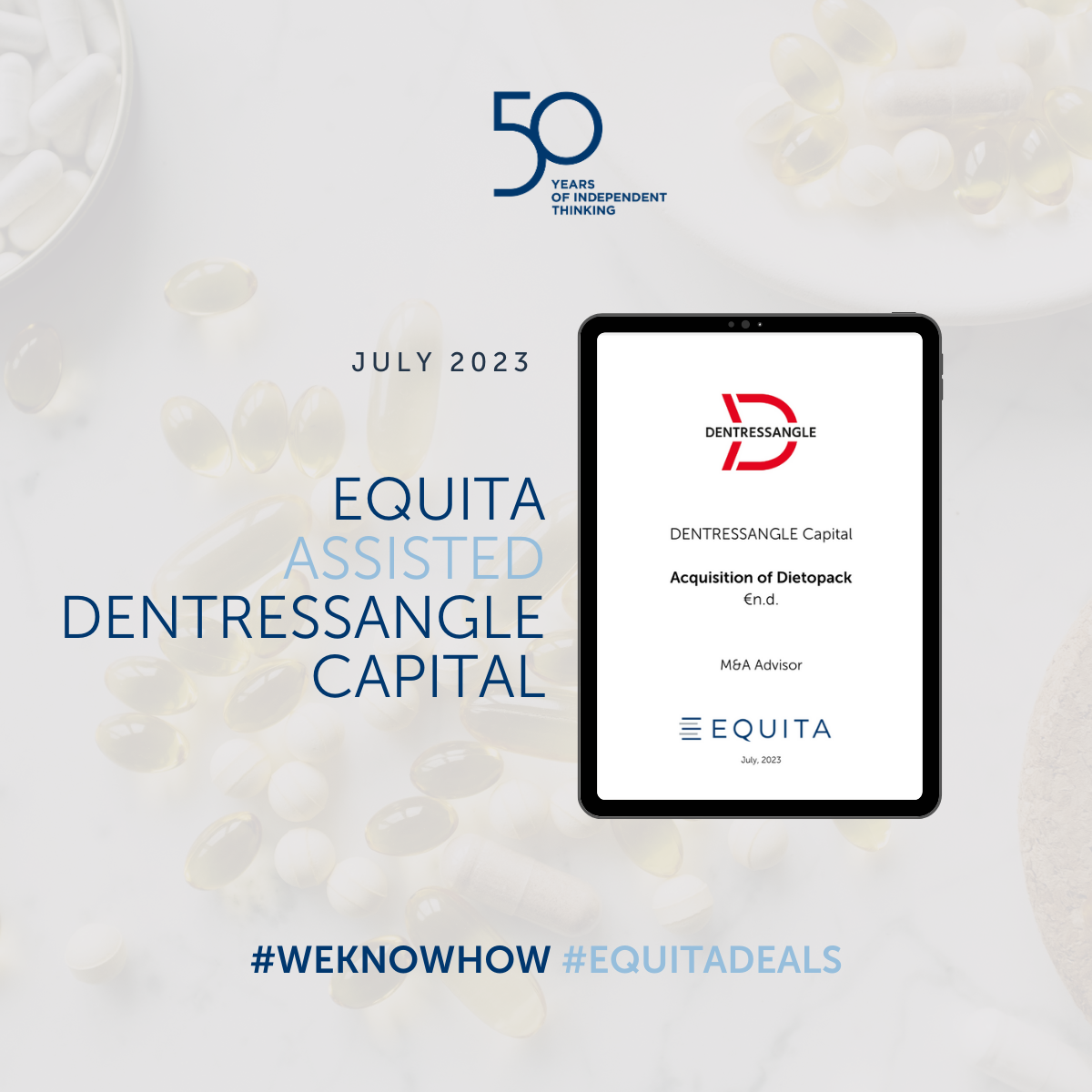 EQUITA assisted DENTRESSANGLE Capital - EQUITA